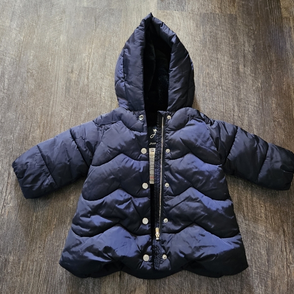 Jacadi | Jackets & Coats | Jacadi Blue Scallop Puffer Jacket | Poshmark